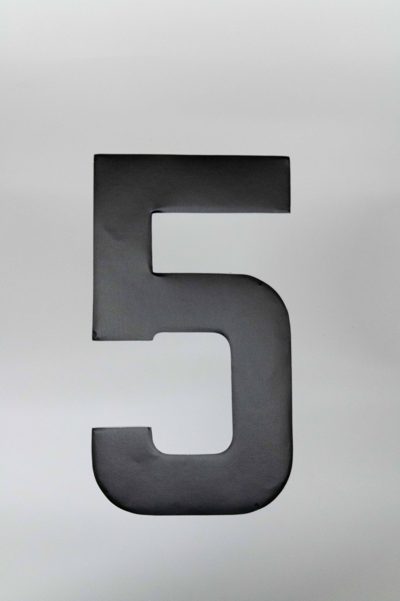 11" Rounded Race Numbers in Black (Individual Numbers) - Raceparts
